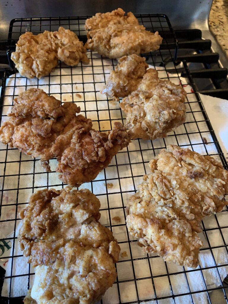 Crispy Fried Chicken - The Tipsy Housewife