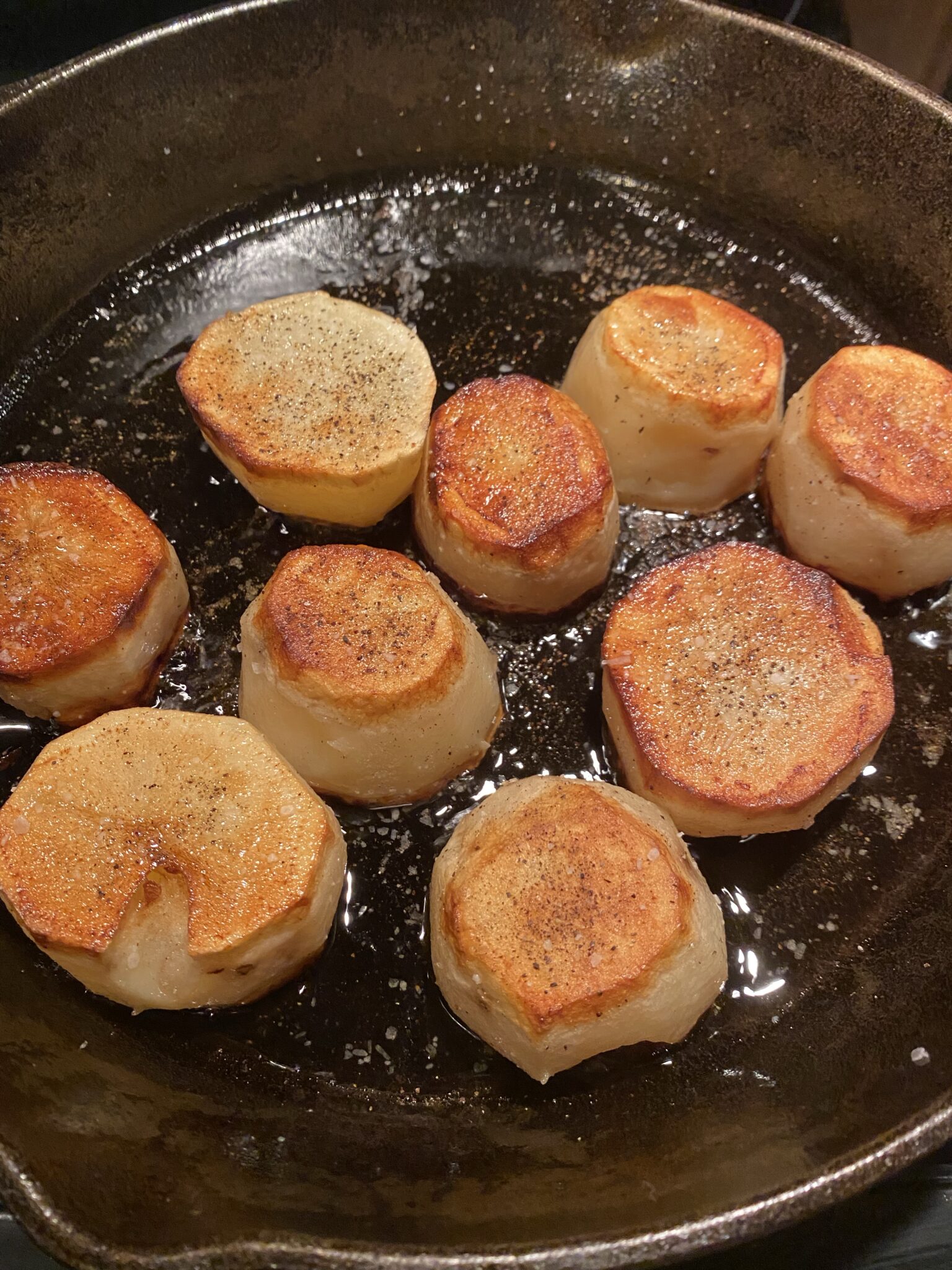 Pan Fried Fancy Potatoes - The Tipsy Housewife