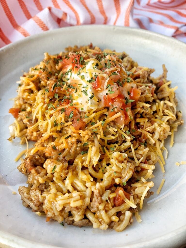 Instant Pot Taco Rice - The Tipsy Housewife