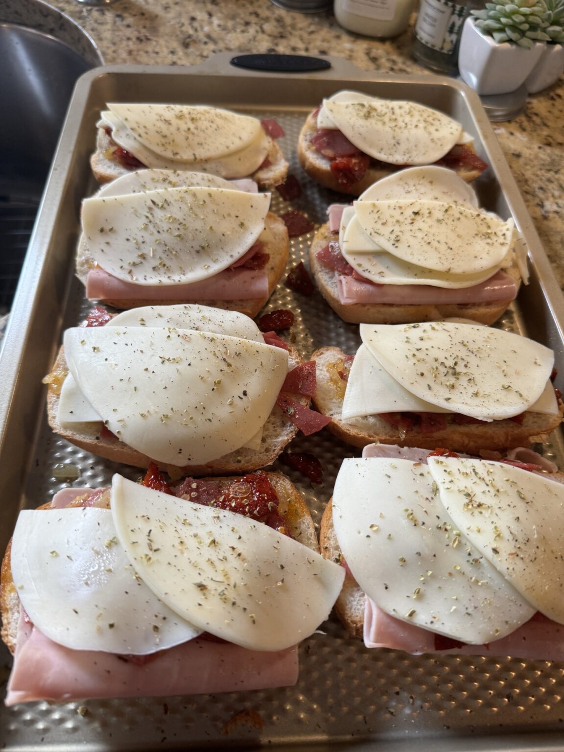 Baked Mini Italian Subs - The Tipsy Housewife