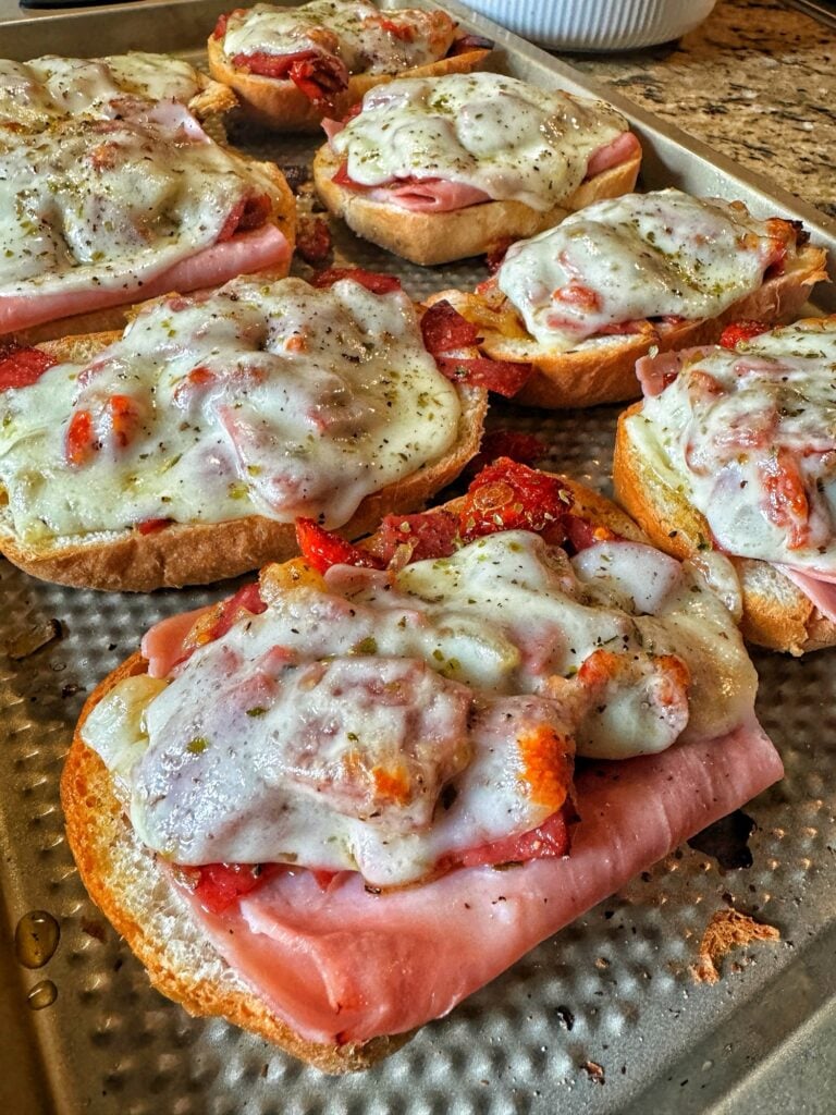 Baked Mini Italian Subs - The Tipsy Housewife