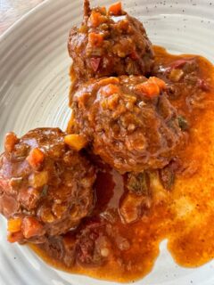 Italian Beef Meatballs - The Tipsy Housewife