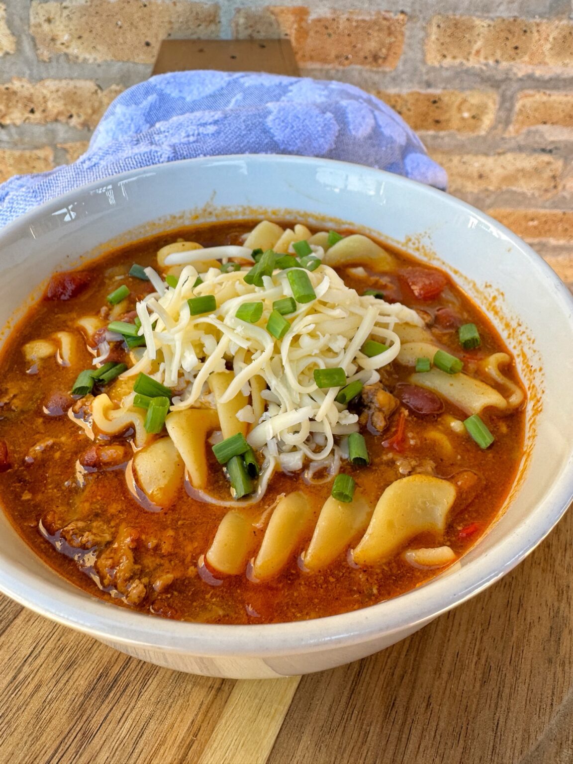 Chili Mac Soup - The Tipsy Housewife