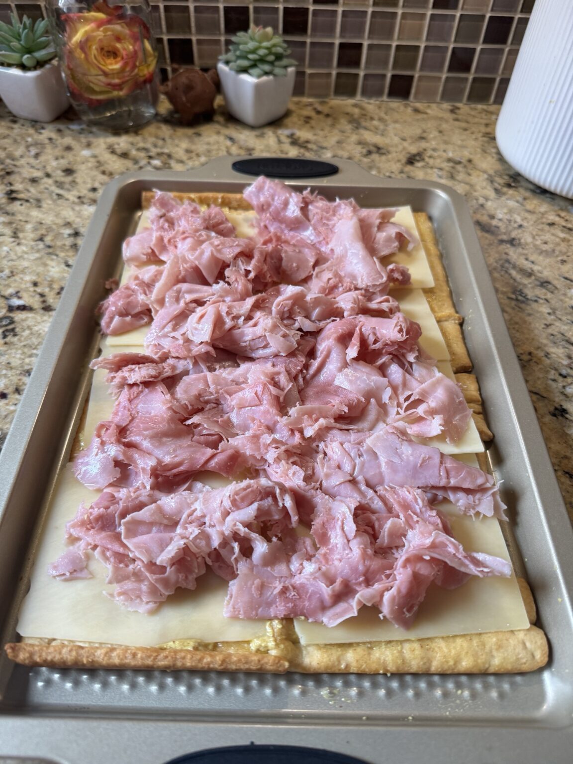 Cold Cut Combo Flatbread - The Tipsy Housewife
