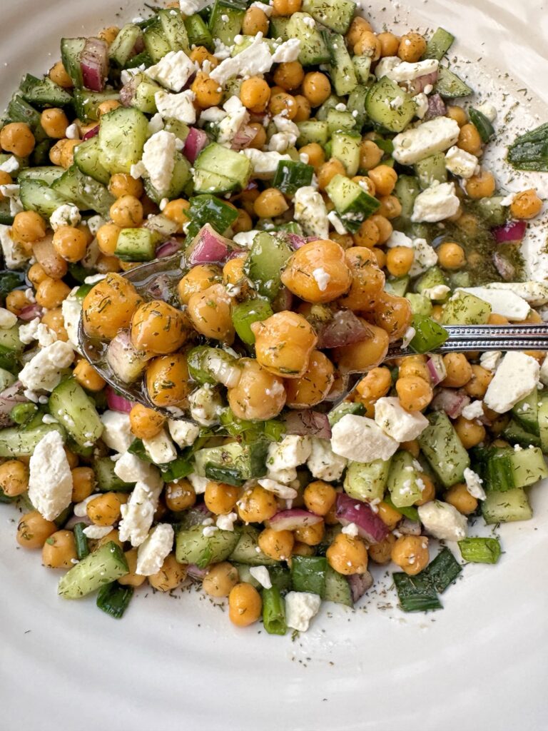 Chilled Greek Bean Salad With Feta - The Tipsy Housewife