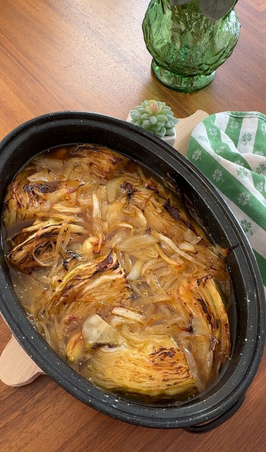 Melting Cabbage and Onions - The Tipsy Housewife
