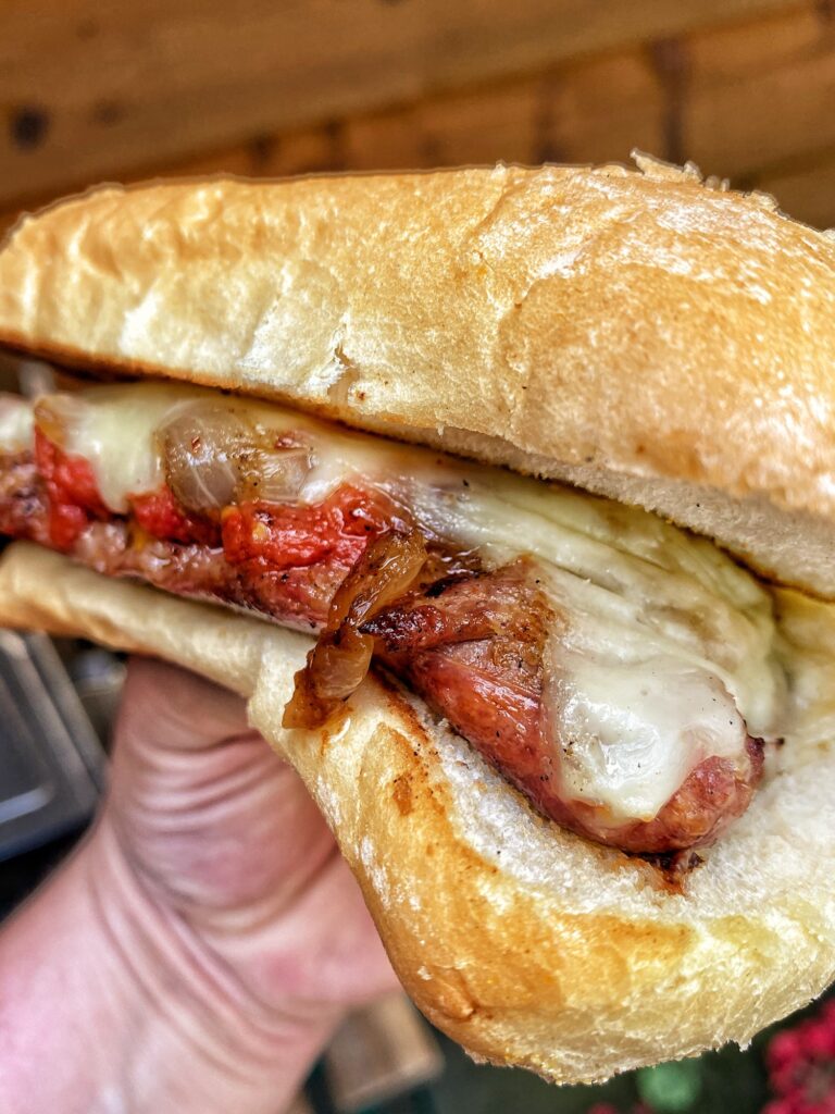 Grilled Sausage Grinders with Grilled Tomato Sauce - The Tipsy Housewife