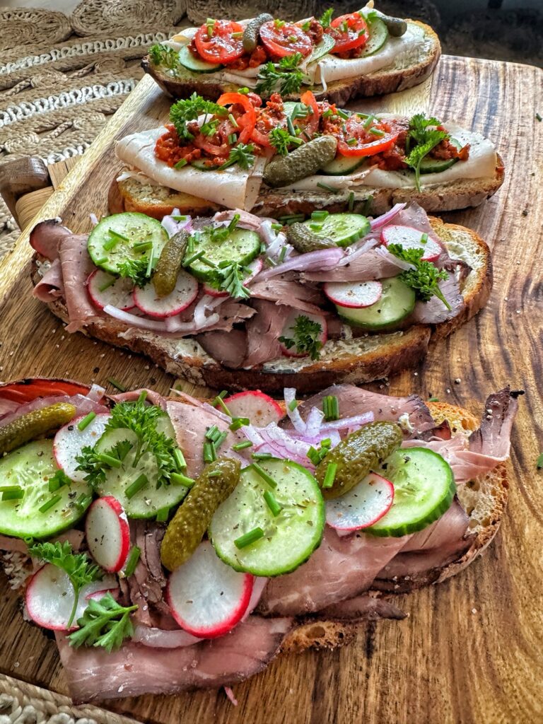 Open Faced Polish Sandwiches (Kanapki) - The Tipsy Housewife