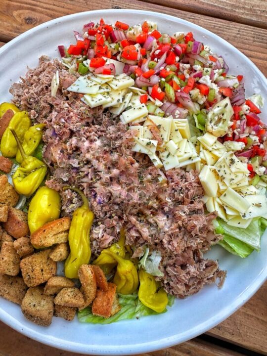 Italian Beef Chopped Salad - The Tipsy Housewife